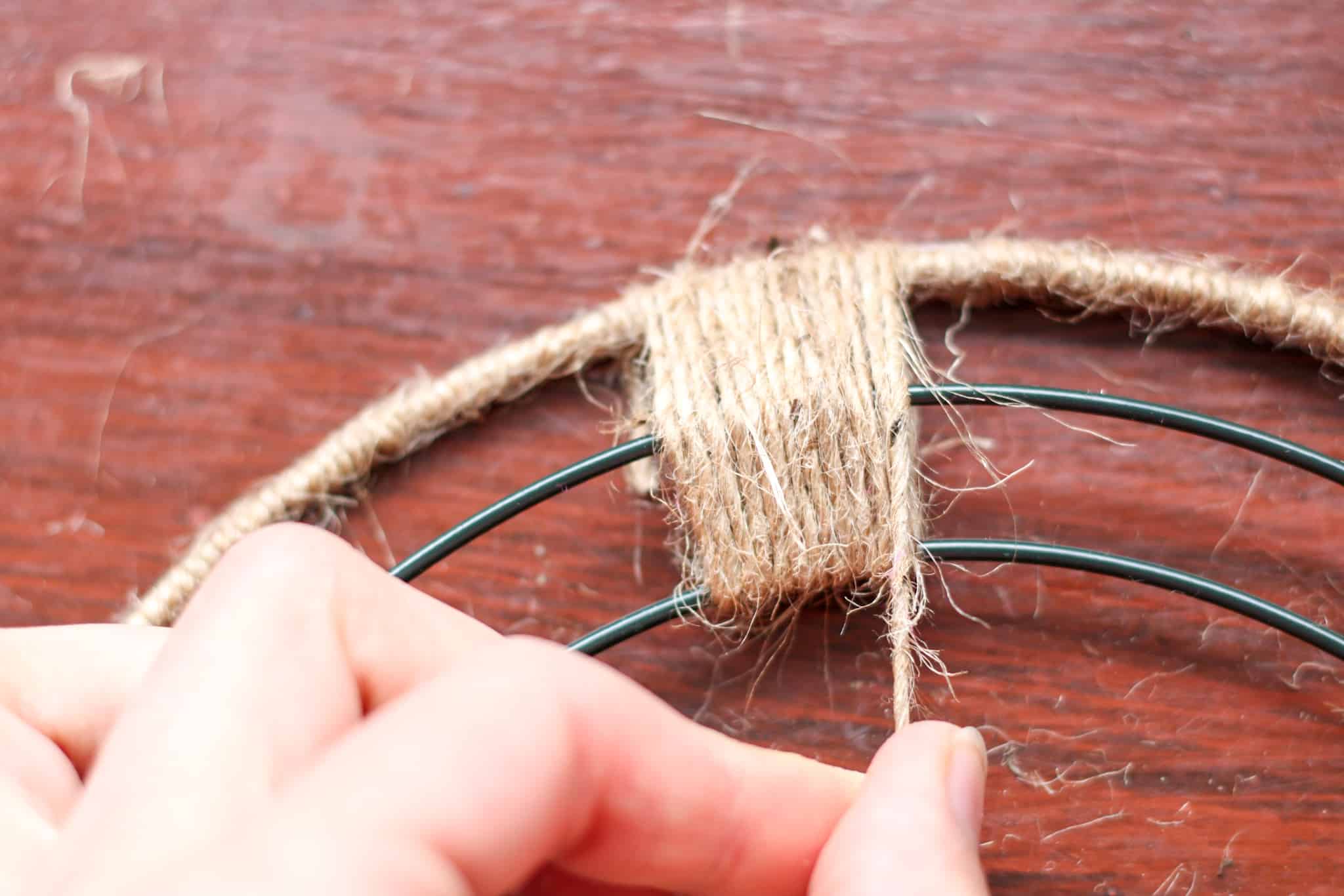 Easy DIY Dollar Tree Wreath and Decorative Sphere - The Home Intent