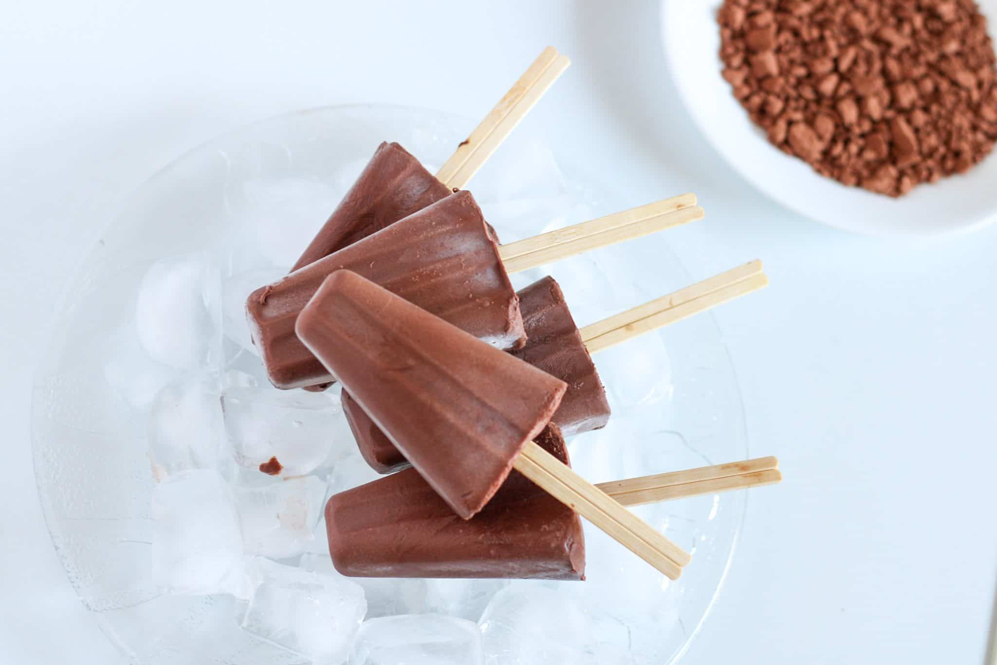 Chocolate Fudge Popsicles | Healthy Homemade Recipe - The Home Intent
