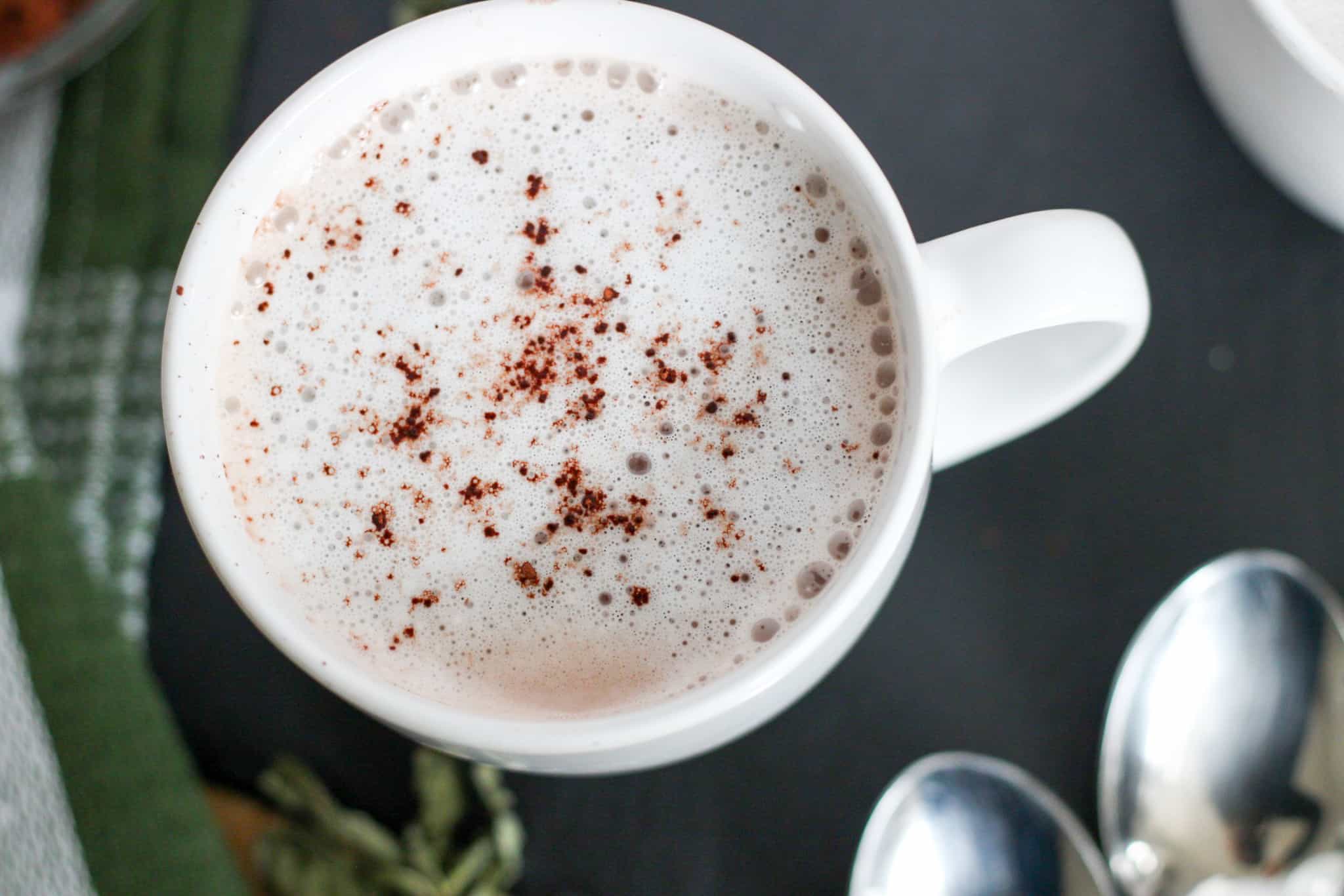 Chocolate Mint Tea Latte | Fresh & Easy Recipe - The Home Intent