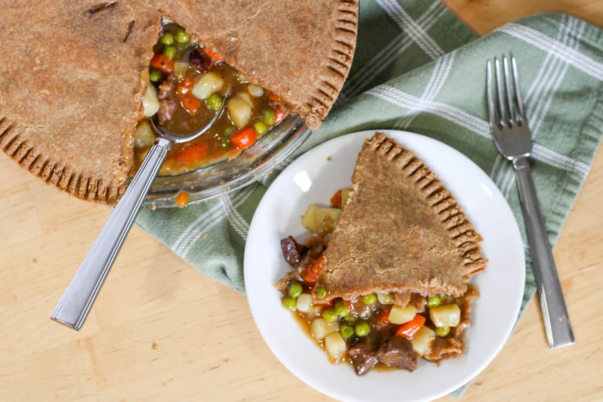 Beef Pot Pie with Sprouted Wheat Crust | Easy Recipe - The Home Intent