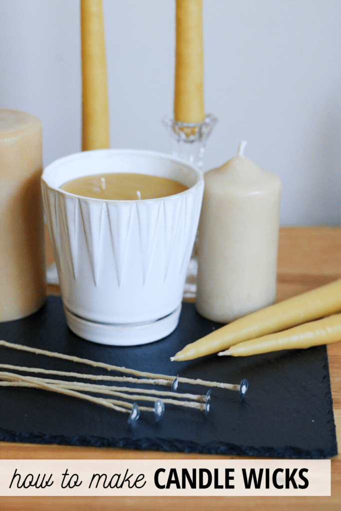 How to Make Candle Wicks for Homemade Candles - The Home Intent