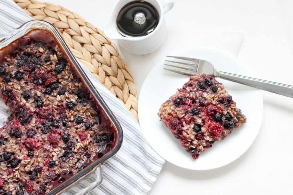 Vegan Baked Oatmeal with Sprouted Oats - The Home Intent