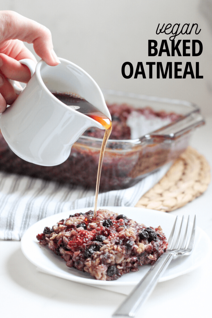 Vegan Baked Oatmeal with Sprouted Oats - The Home Intent